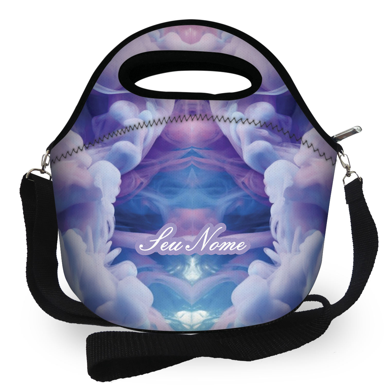Lancheira Térmica em Neoprene Com Nome – ISOPRENE – Fumaça – Loja ...